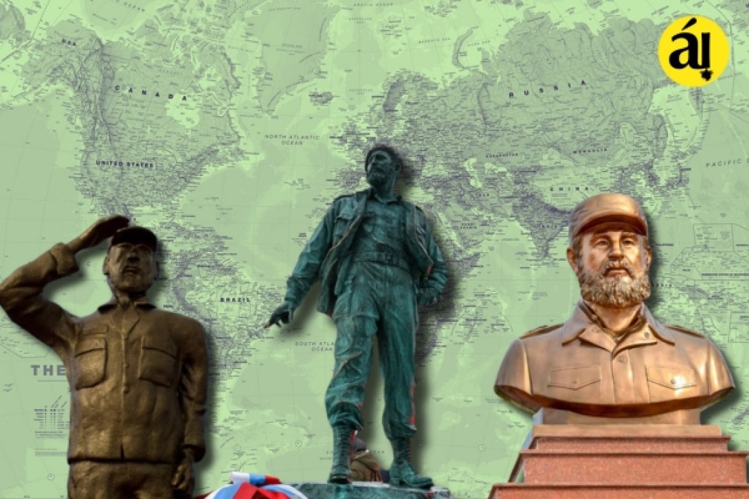 Las 5 estatuas de Fidel Castro en el mundo: no solo les llevan flores